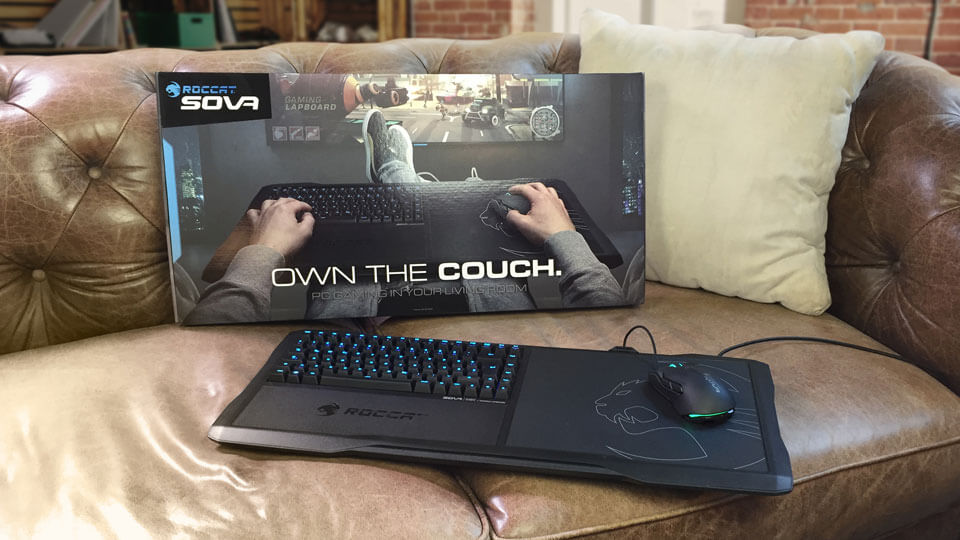 Roccat Sova - Mit dem Gaming Lapboard auf dem Sofa zocken